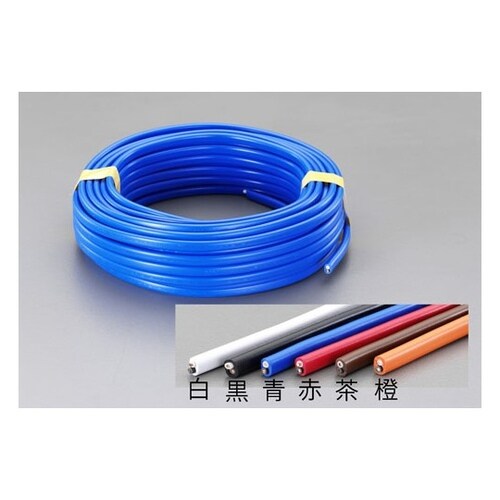 エスコ VAケーブル（2芯青） 600V／23A／10m｜カウネット