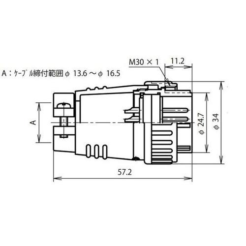 ナナボシカガクケ NJCプラグ（シェルφ28・37極） NJC2837PMの通販｜カウネット