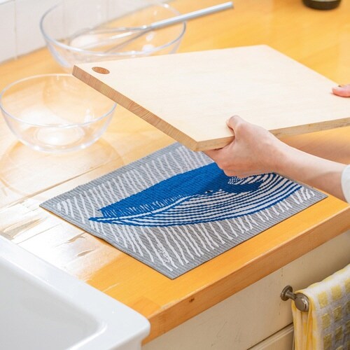 E．OCT 水切りマット e．スポンジワイプ kata 水切り クジラの通販｜カウネット