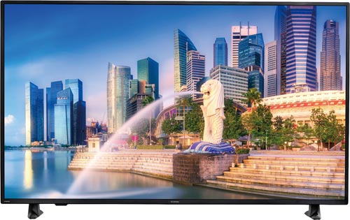 アイリスオーヤマ 液晶ディスプレイ 58インチ ブラック 幅1302．1×奥行265．3×高さ812．3mm ILD－B58UHDS－B 液晶 ...