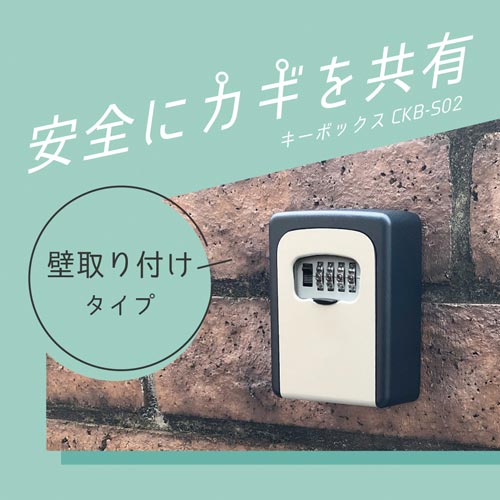 カール事務器 キーボックス 壁取り付けタイプ ブラック 幅90×奥行40×高さ120mm 壁取り付けタイプ 1個 CKB－S02－K キーハンガー｜カウネット
